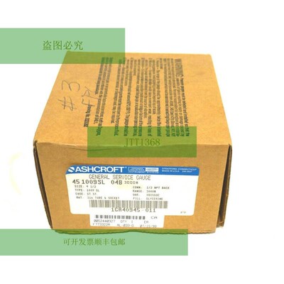 Nuovo Ashcroft 45-1009SL-04B-3000 Manometro 451009SL04B3000