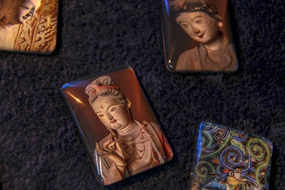 文创冰箱贴 彩塑 山西文创  晋祠 云冈石窟 洪福寺 铁佛寺