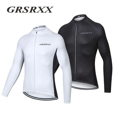 GRSRXX Cycling Jerseys Men Long Sleeve Cycling Fall Winter M