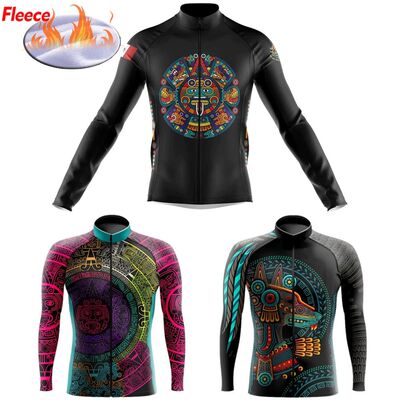 Jersey térmico de manga larga para ciclismo, ropa fina para