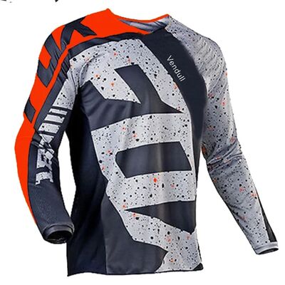 2023 Men's Downhill Jerseys Vendull FOX Mountain Bike MTB Sh