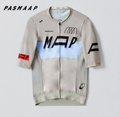 PASMAAP-Camiseta de Ciclismo para Hombre, Maillot de manga c