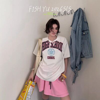 十三行FISHYU夏季新款美式复古