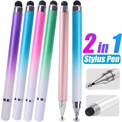 2 in 1 Universal Stylus Pen For Tablet Mobile Android IOS