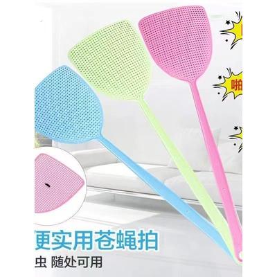 苍蝇拍加厚蚊子塑料长柄蝇子耐用家用加长手动大号拍子拍不烂灭蚊