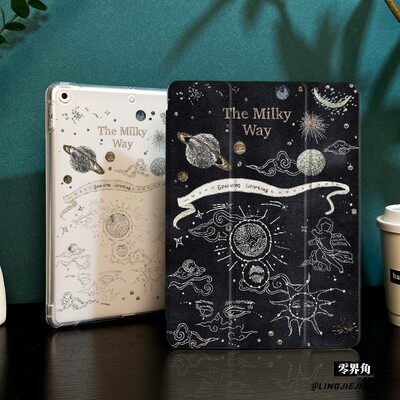 星球银河适用于ipadmini7保护壳ipad10/9平板壳11代2025苹果air7/6/5九代带笔槽13寸硅胶pro11全包mini7迷你6