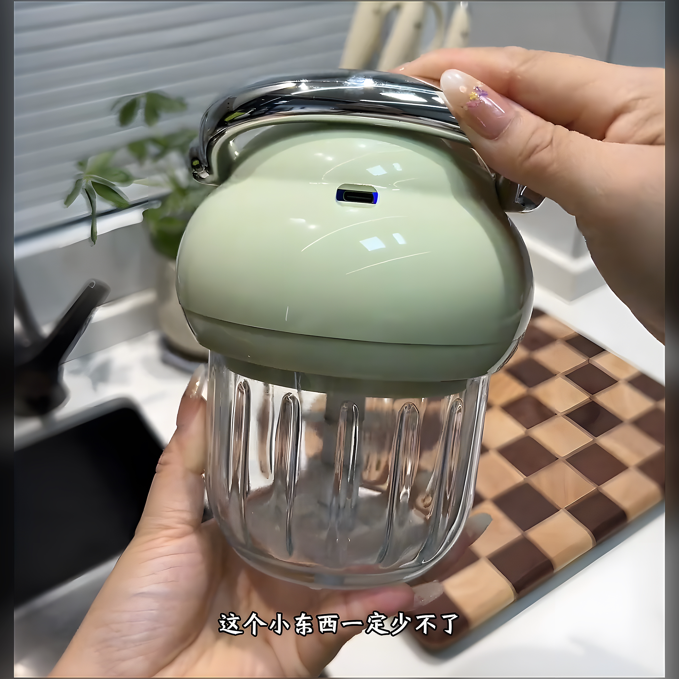 电动蒜泥器婴儿宝宝辅食料理机大容量不锈钢多功能绞肉搅拌机