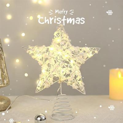 圣诞树顶星Christmas圣诞树装饰星星圣诞节布置装饰主题装饰品灯