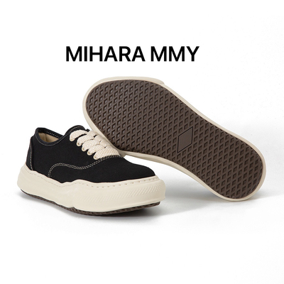 MIHARA MMY溶解鞋明星同款 日系增高小众网红厚底男女同款帆布鞋