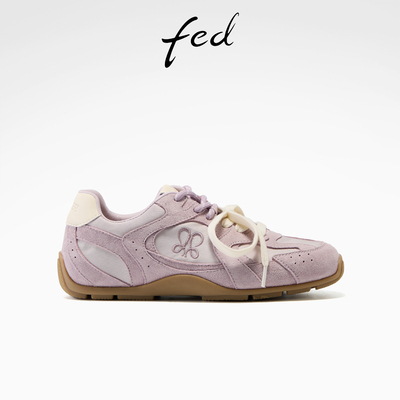 fed轻便阿甘鞋春季新款女鞋粉雾诗篇德训鞋运动休闲鞋女款YAB005