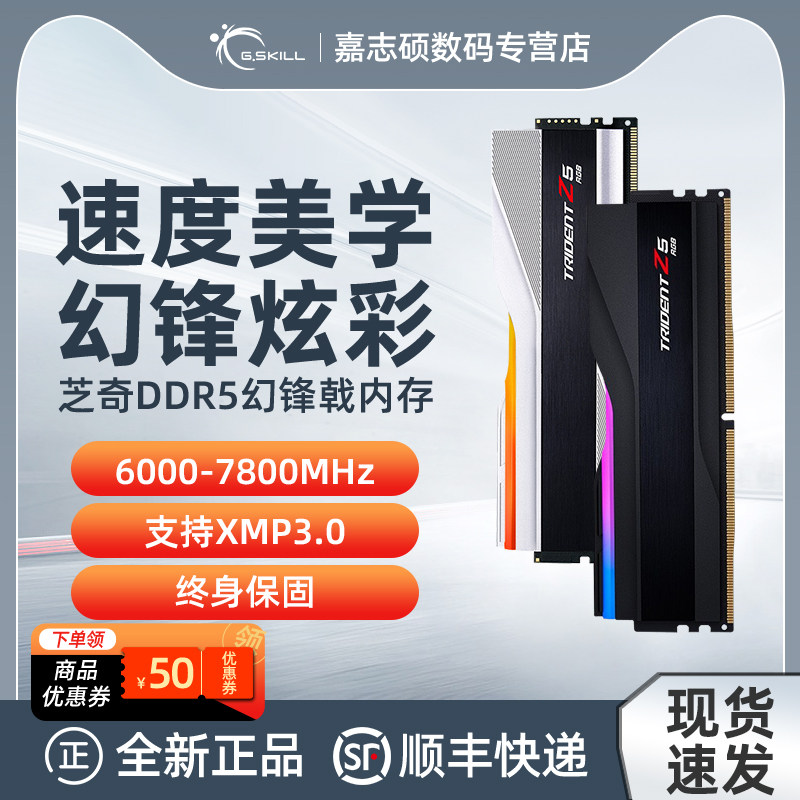 Zhiqi DDR5 memory bar 6000 6400 7600 Phantom halberd RGB desktop ...