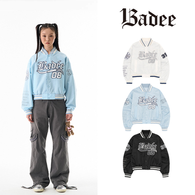 Badee美式复古宽松休闲棒球服