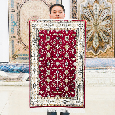 天匠卧室书房波斯真丝手工地毯