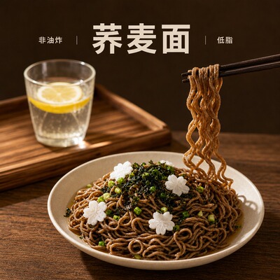 超Q高端荞麦方便面碗面整箱1.6kg