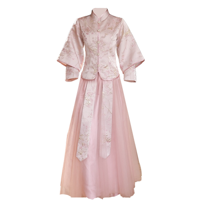 伴娘服冬装礼服小个子气质高级感