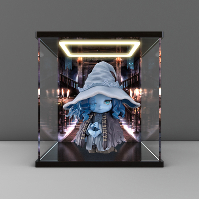 适用 GSC 粘土人 艾尔登法环 拉妮 手办收纳盒亚克力回形灯收纳盒