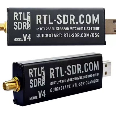 RTL-SDR Blog V4 R820T2升级R860T TCXO原装软件无线电接收机
