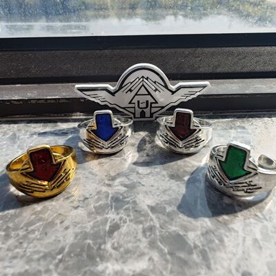 假面骑士歌戈查德一之濑宝太郎银戒指指环小众独特饰品可调节速发