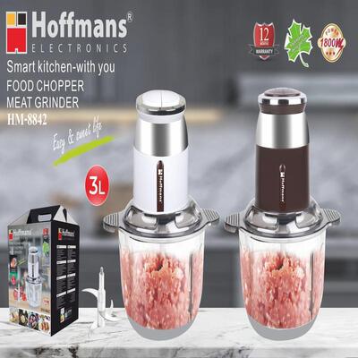 Hoffmans8842FoodChopper3LGlass8Pcs/CTN