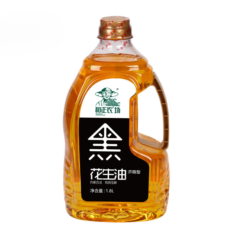 和正农场食用油黑花生油 1.8L/桶