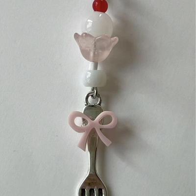 【冰荔枝耶】可爱甜品挂件手机链串珠卡哇伊手机链少女咕本咕卡定