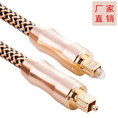 TOSLINK光频线1米音响功放投影仪发烧数字光纤线DVD方口连接