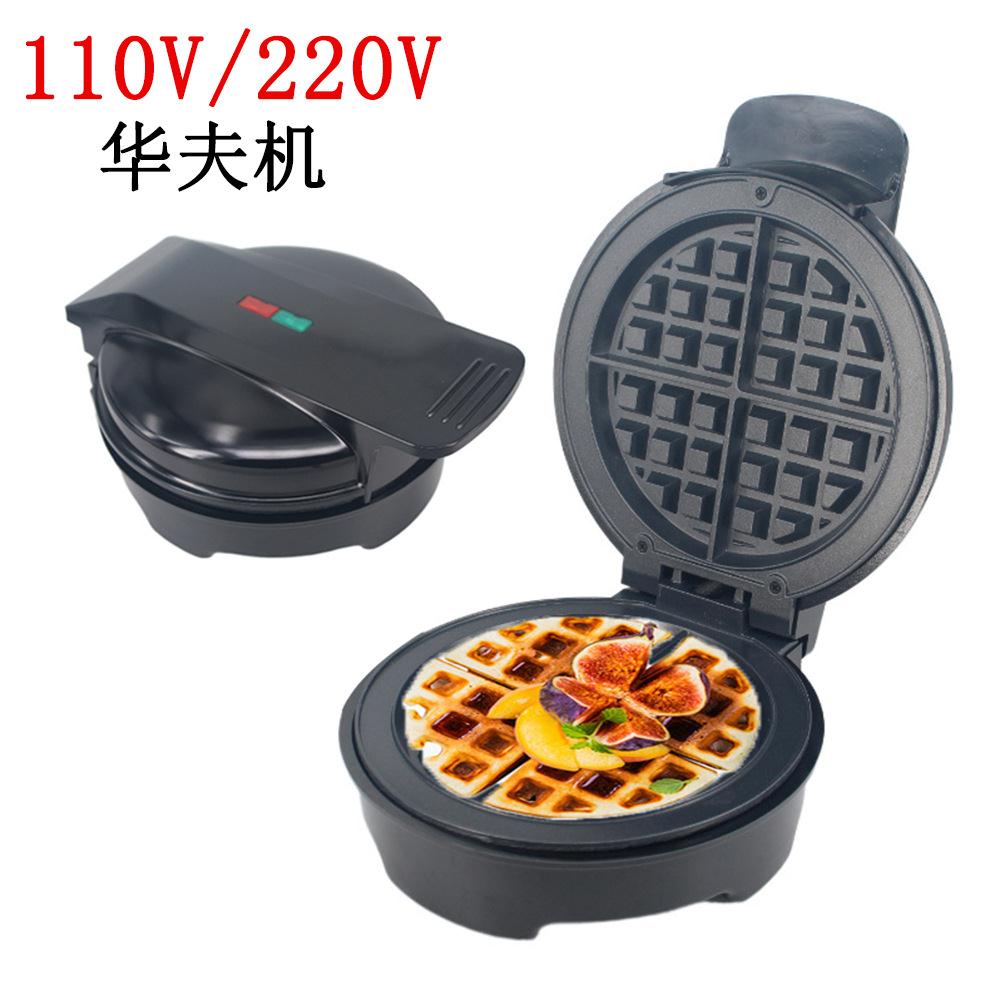 110V waffle maker华夫饼机烘焙蛋糕早餐机三角四片华夫饼干机