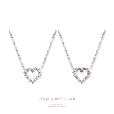 ClassybyCHS925银心形吊坠送女友