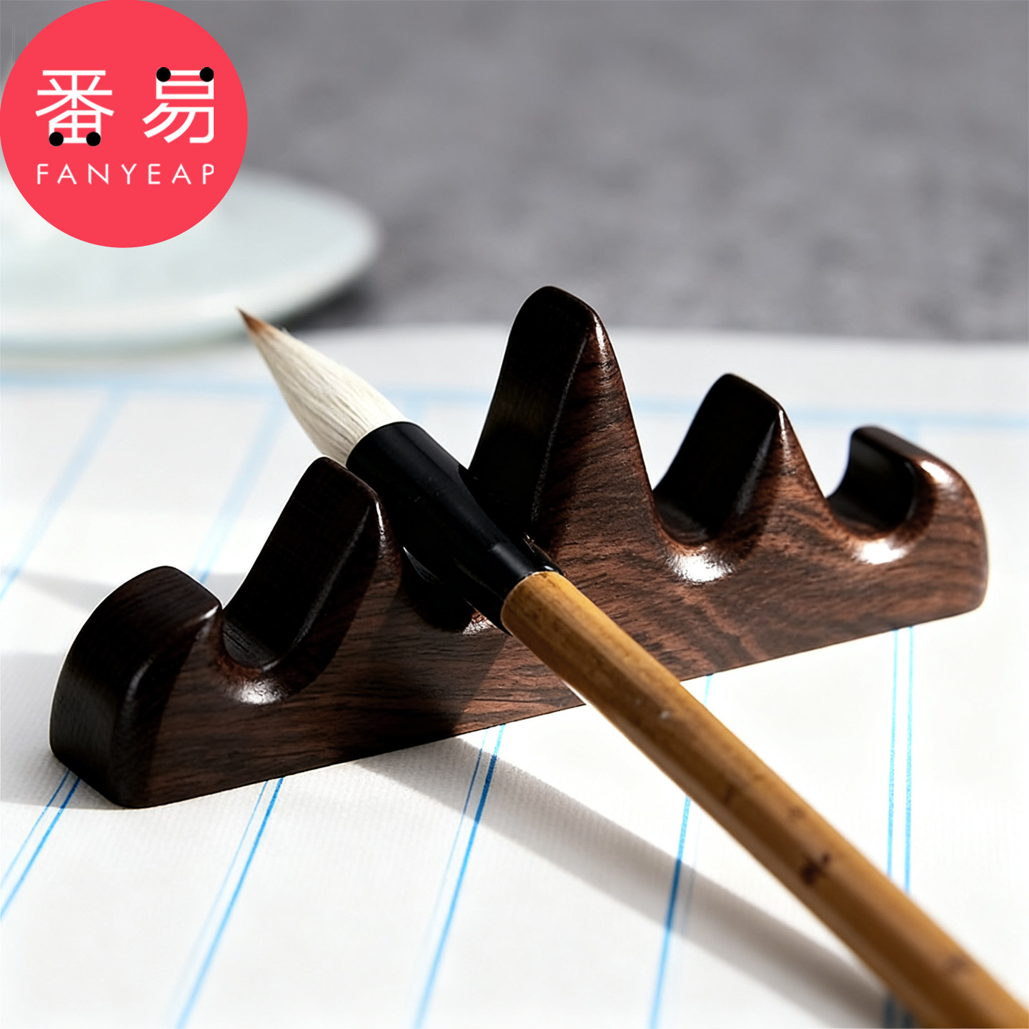 毛笔架C1pn008-毛笔笔搁笔山创意笔架笔托书法用具文房四宝摆件