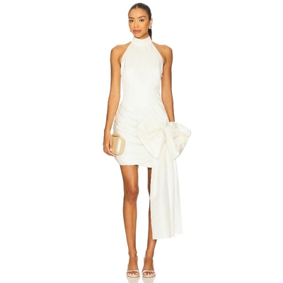 ROTATE Satin Bow Dress 象牙白 礼服裙REVOLVE小众新款