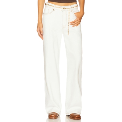 LIONESS 牛仔裤 白色 美式休闲复古风阔腿直筒裤REVOLVE小众新款