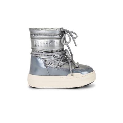 MOON BOOT 雪地靴金属银色保暖靴子滑雪鞋REVOLVE小众新款儿童款