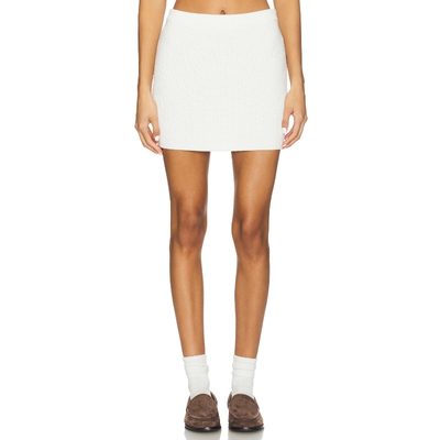 Lovers and Friends KARISELLE 针织半身裙象牙白REVOLVE小众新款