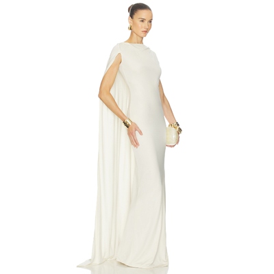 Helsa THE ALVA 连衣裙象牙白静奢风老钱风礼服裙REVOLVE小众新款