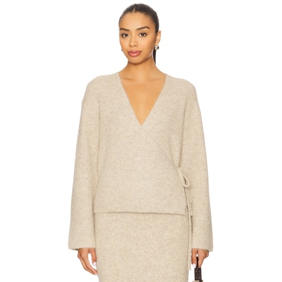 4th & Reckless ADRIENA 毛衣上装 米色REVOLVE小众新款冬季保暖