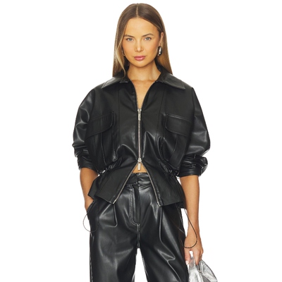 SELMACILEK EMBER 皮夹克 黑色REVOLVE小众新款