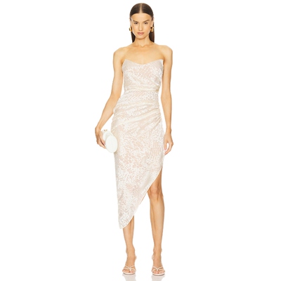 Michael Costello CECILIA 连衣裙象牙白REVOLVE小众新款