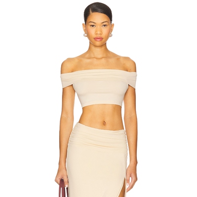 [春季新品]Nakedvice CASSIAN 上装 奶油色REVOLVE小众