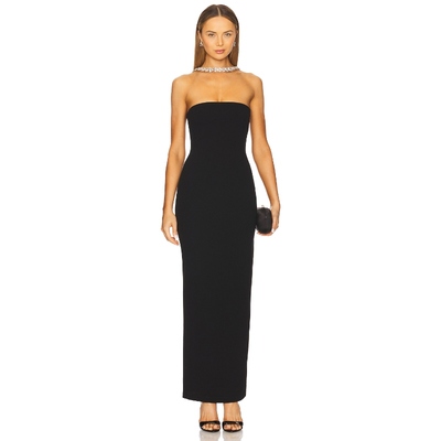 Nookie MADISON 长裙 黑色REVOLVE小众新款