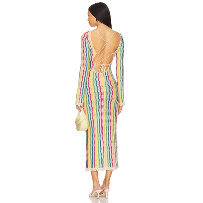 Capittana BRUNELLA 针织连衣裙保暖奶油色REVOLVE小众新款