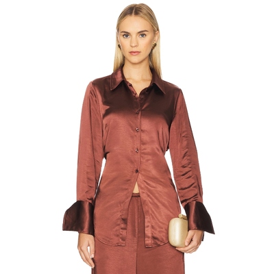 [冬季新品]SIMONMILLER LOCH 上装 棕色REVOLVE小众