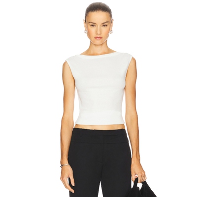 St. Agni Organic Cotton Ballerina Top 白色 y2k辣妹风REVOLVE