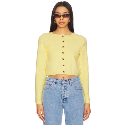 [春季新品]Free People Sydney Shrunken Cardi 柠檬色REVOLVE