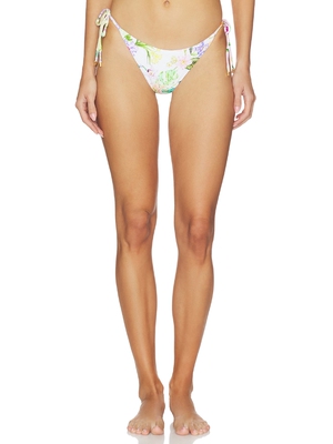 PQ EMBROIDERED TIE SIDE BIKINI BOTTOM 臀侧系带比基尼内裤 rev