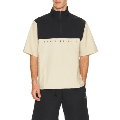 Eastside Golf米白色早秋上装拼色早秋半拉链休闲衬衫REVOLVE