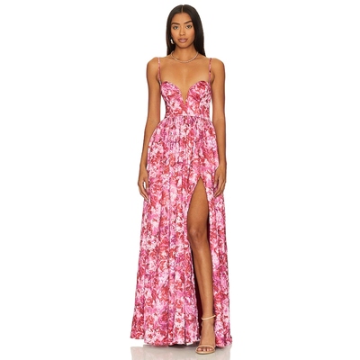 Lovers and Friends NC妮蔻同款 MALLORY 长裙revolve时尚