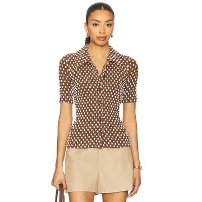 [冬季内搭]Maude Club TEDDY 短袖上装棕色辣妹风REVOLVE小众