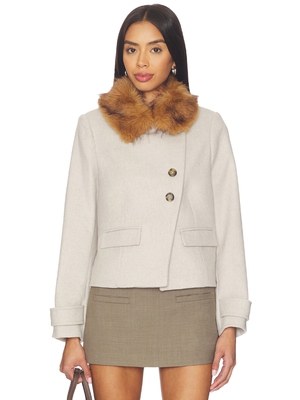 ba&sh TERRY COAT 大衣 revolve小众新款 淡灰色