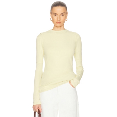 Jil Sander 上装长袖上衣 黄色y2k辣妹风REVOLVE小众新款