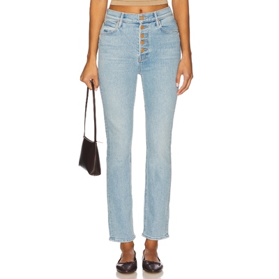 [冬季新品]MOTHER THE PIXIE 牛仔裤蓝色紧身裤丹宁长裤REVOLVE